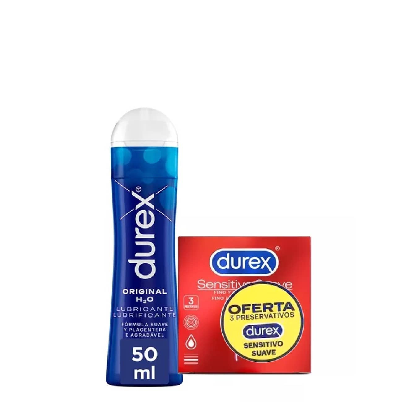 Durex Pack Gel Lubrificante Original + Preservativos Sensitivo